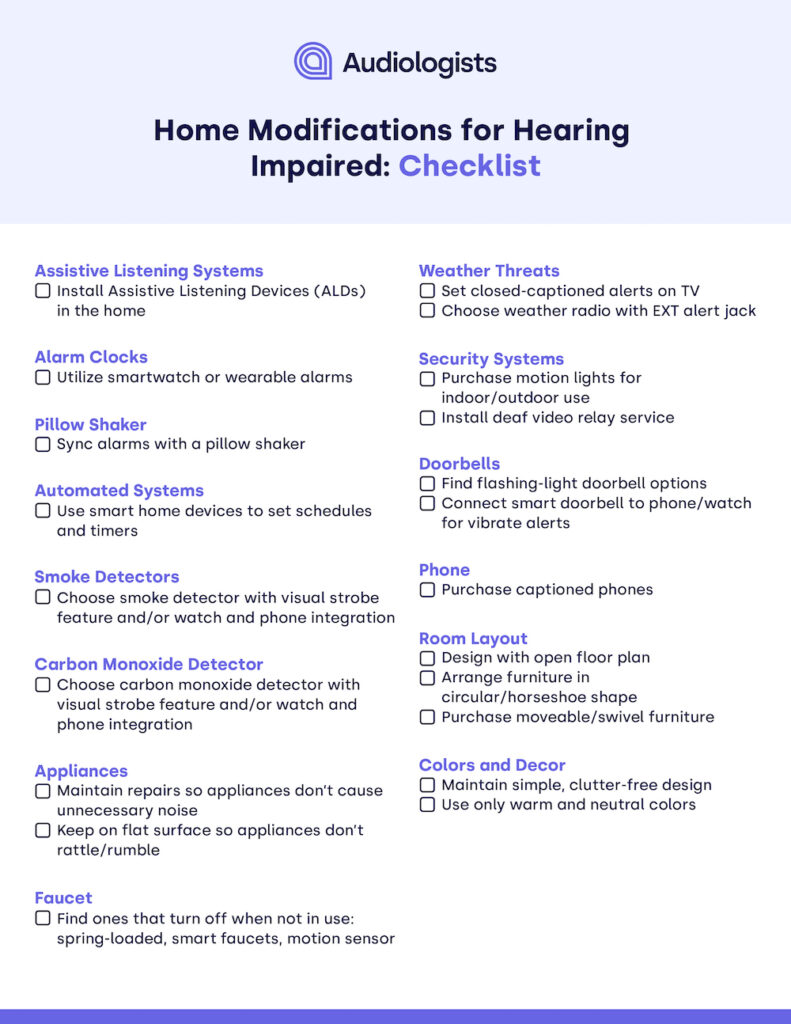 Home Modifications for Hearing Loss - Audiologists.org